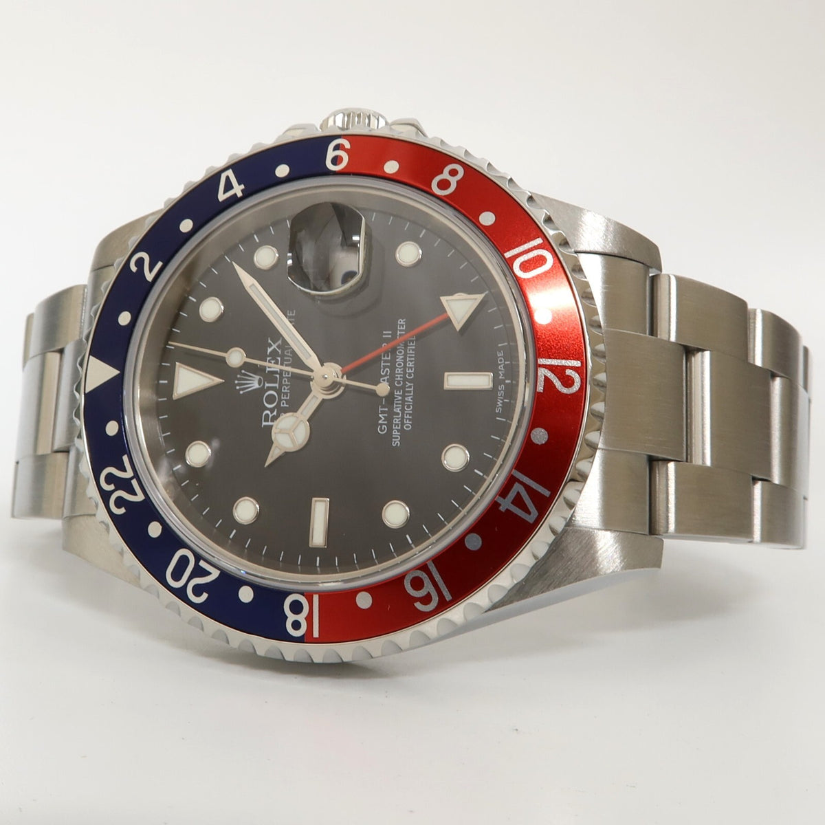 Rolex GMT-Master II Black Dial "Pepsi" Stainless Steel 40MM Oyster 167