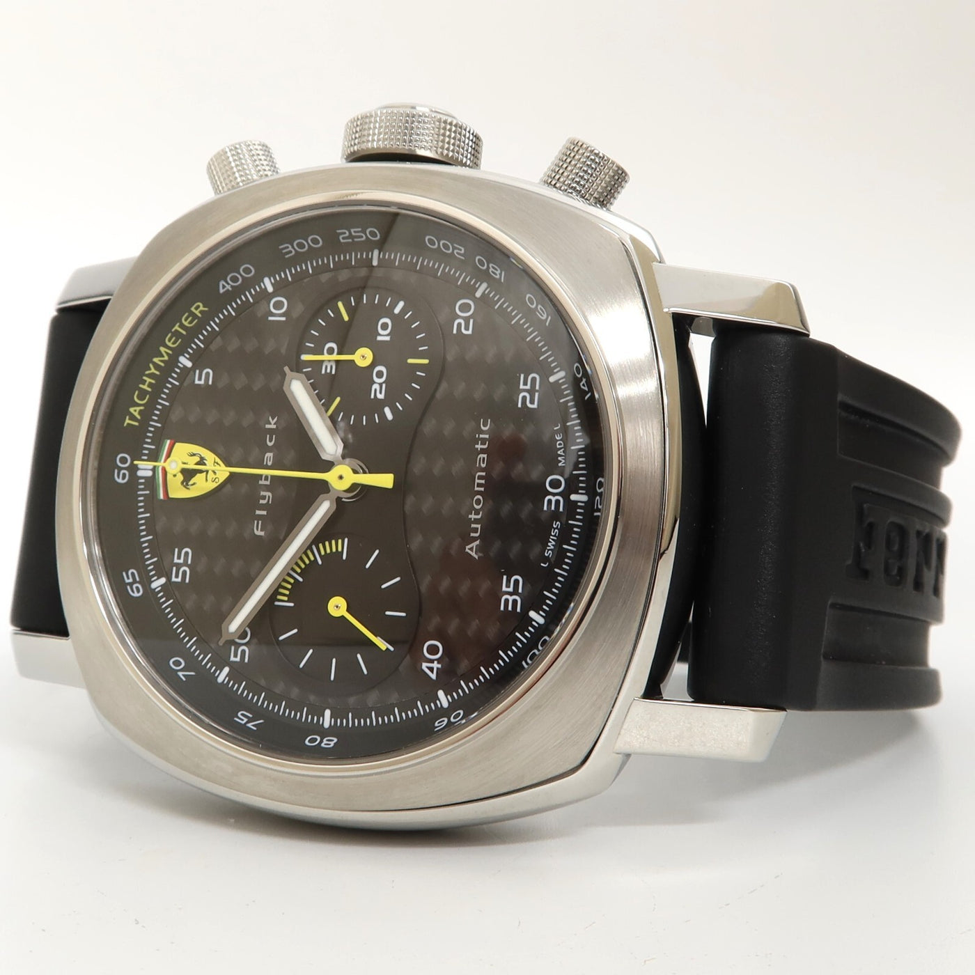 Panerai Ferrari Flyback Rattrapante Chronograph 45MM Black Carbon Dial