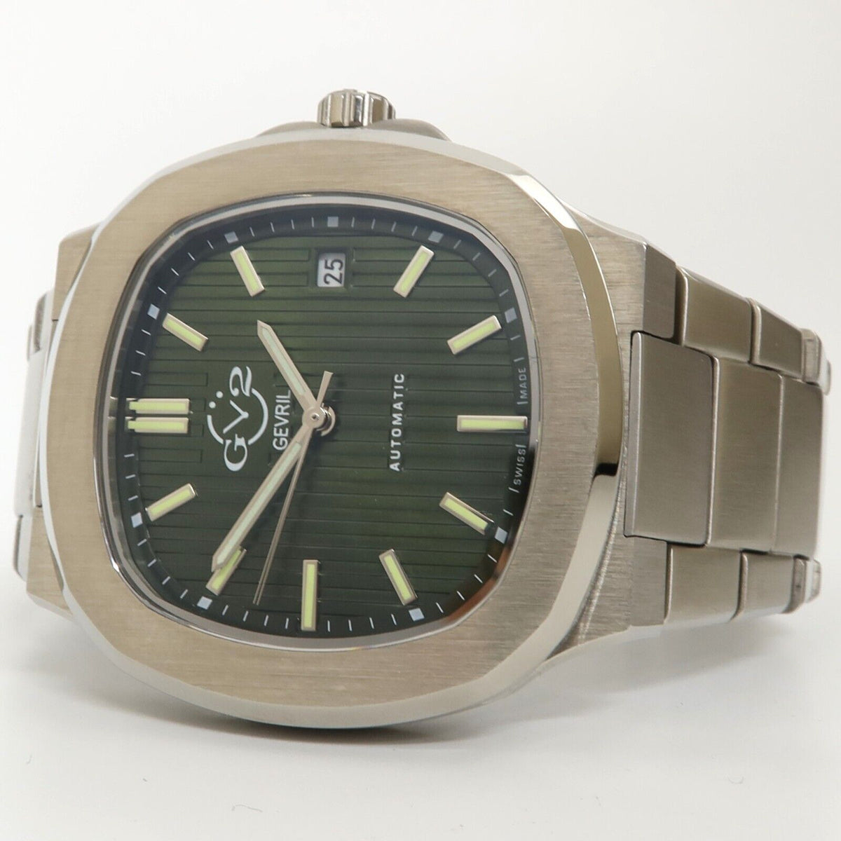 Gevril GV2 Potente Collection Green Dial Stainless Steel 40MM Automati