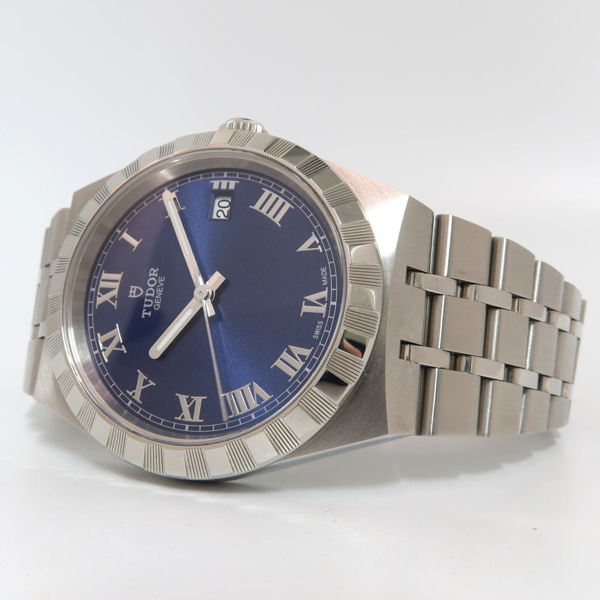 Tudor Royal Blue Dial 38MM Stainless Steel Automatic Date Bx/Prs 28500