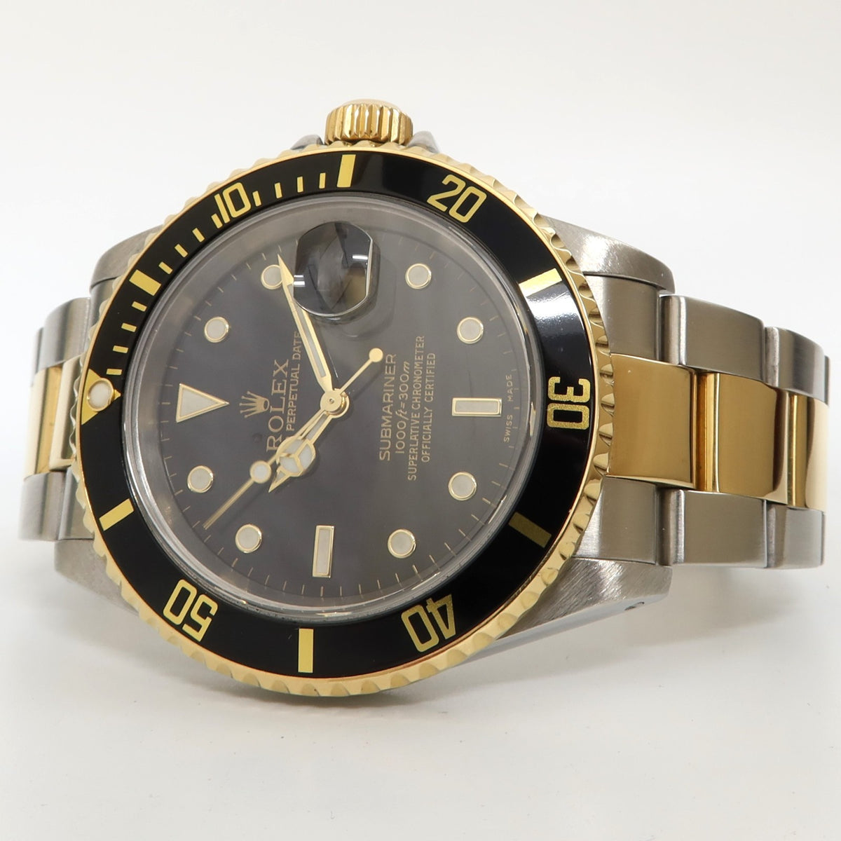 Rolex Submariner Date 18kt Yellow Gold & Stainless Steel Black Dial 40