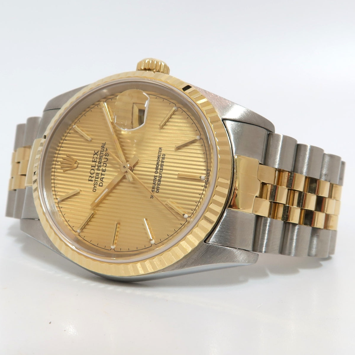 Rolex Datejust 36 18k Yellow Gold & Stainless Steel Champagne Dial Jub