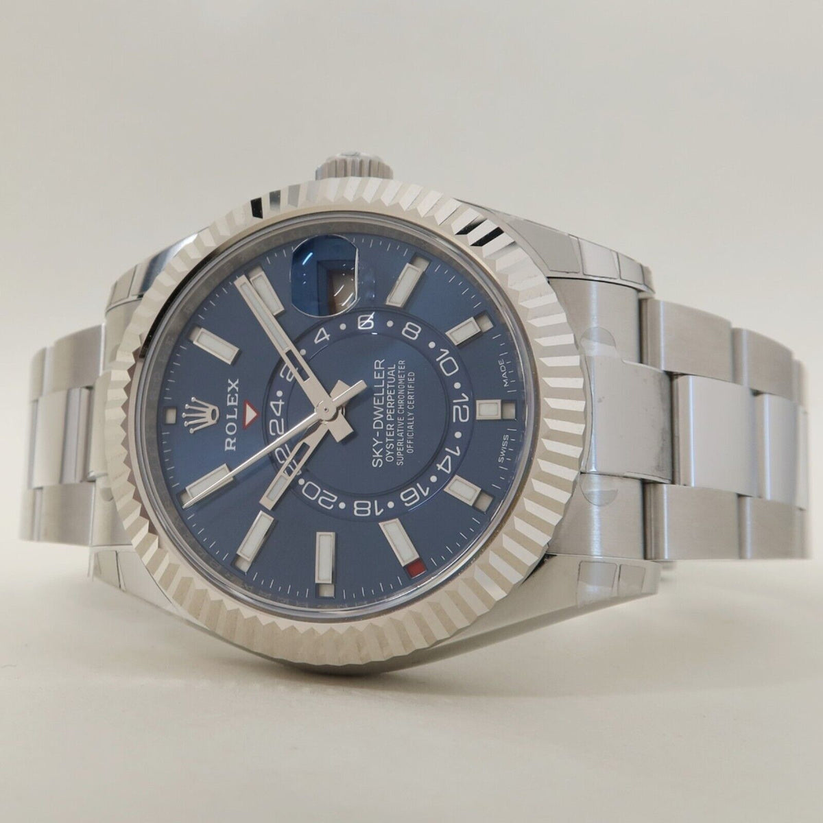Rolex Sky-Dweller Blue Dial Stainless Steel Oyster 42MM Automatic Bx/P