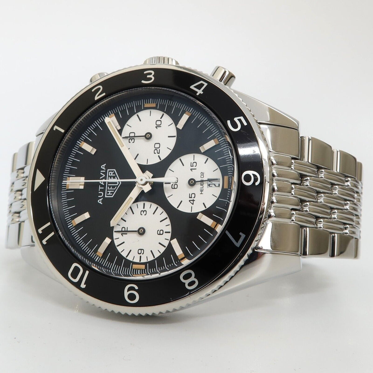 TAG Heuer Autavia Calibre Heuer 02 Black Dial Automatic 42MM Steel CBE