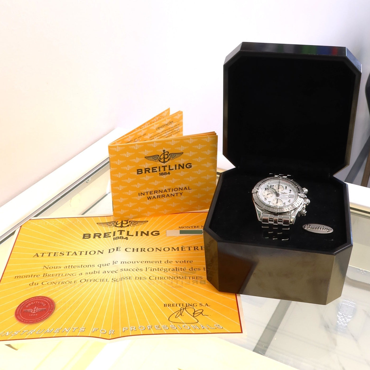 Breitling Chronomat Evolution White Dial Stainless 43MM Automatic Stee