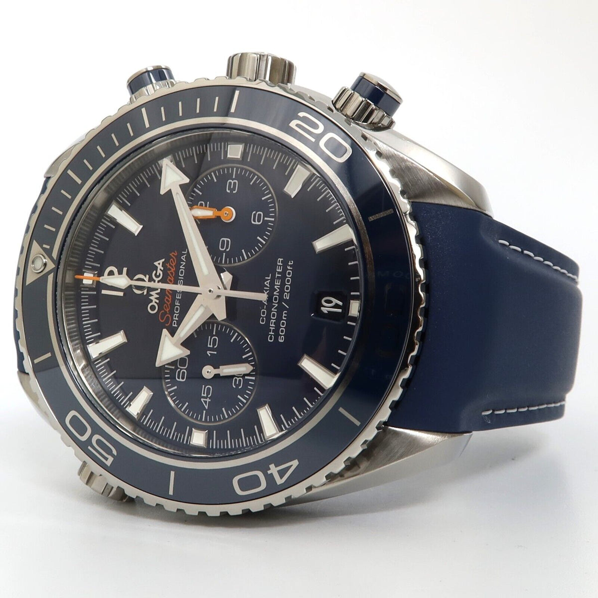 Omega Seamaster Planet Ocean Blue Dial Titanium Chronograph 232.92.46.