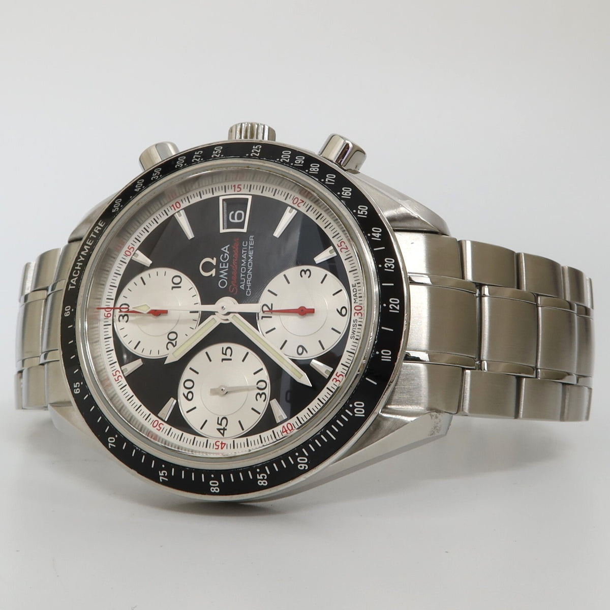 Omega Speedmaster Date Black Dial 40MM Chronograph Stainless Steel 321