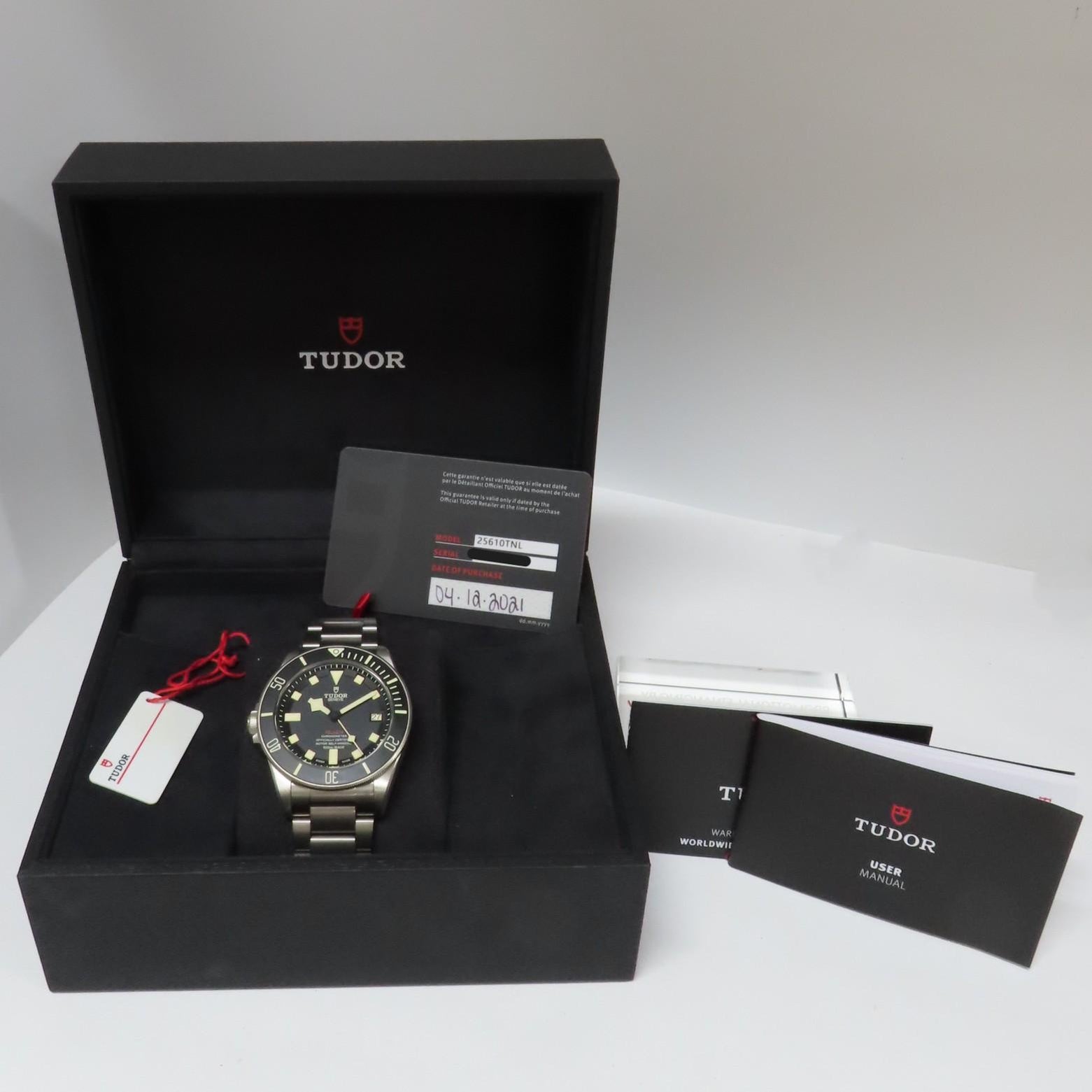 Tudor Pelagos LHD Left Handed Titanium Black Dial 42mm 25610TNL